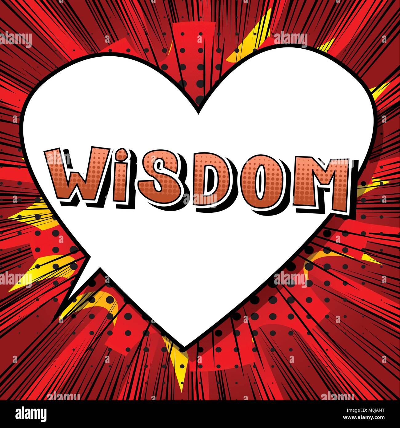 Wisdom - Comic book style word on abstract background Stock Vector ...