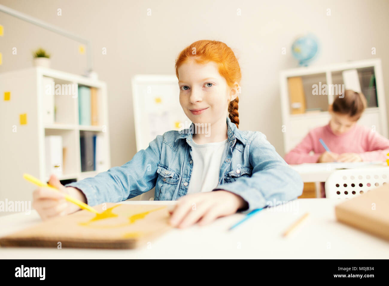 Drawing in notepad Stock Photo - Alamy