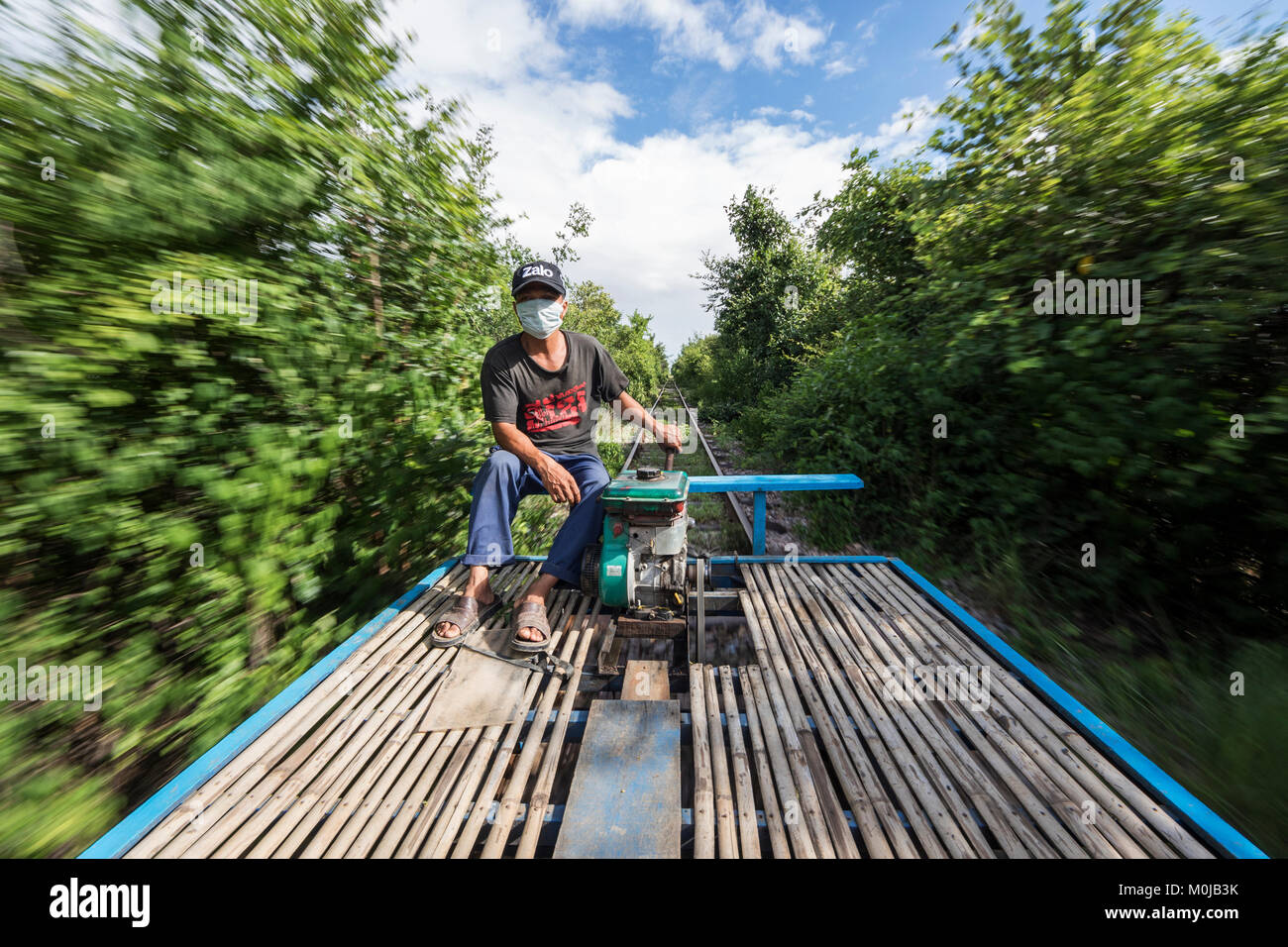 Battambang and bamboo and train hi-res stock photography and images - Alamy