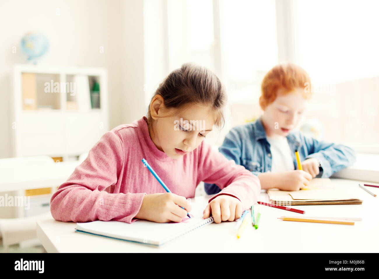Learners of primary school Stock Photo - Alamy
