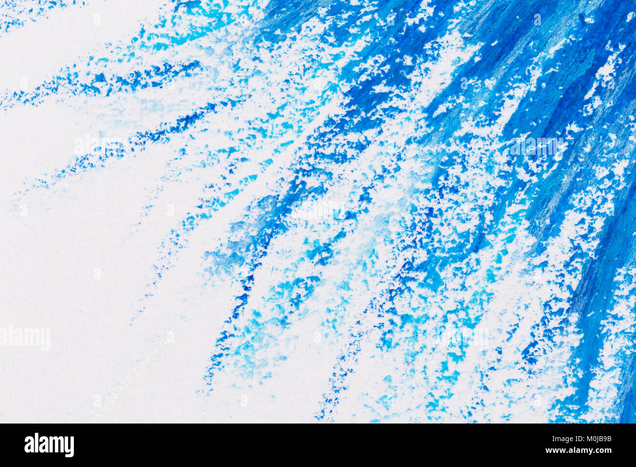 crayons blue frame texture background close up shot Stock Photo - Alamy
