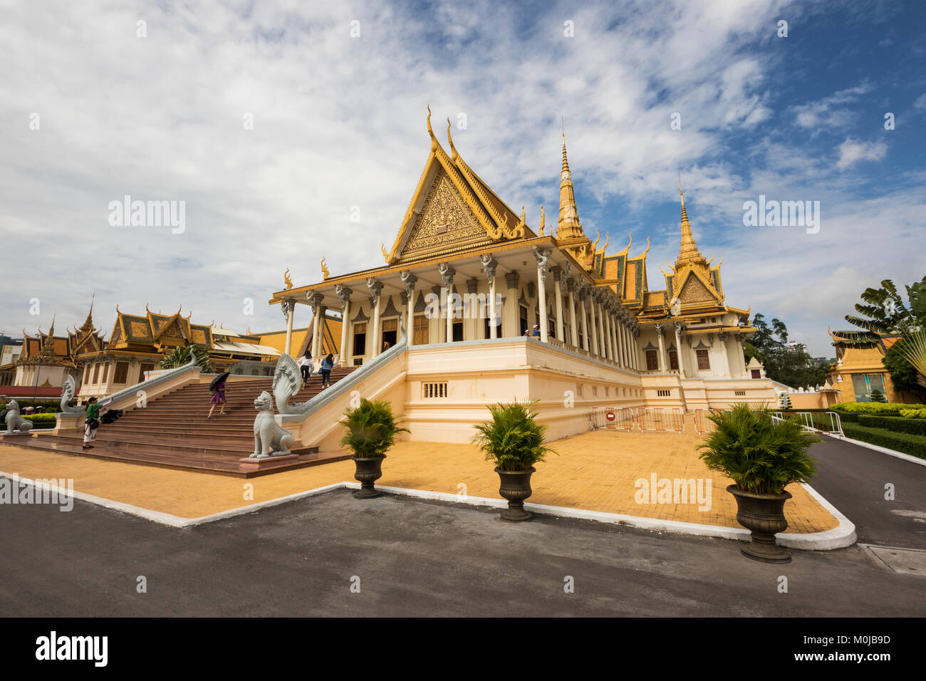 Throne hall inside the Royal Palace complex; Phnom Penh, Cambodia Stock ...