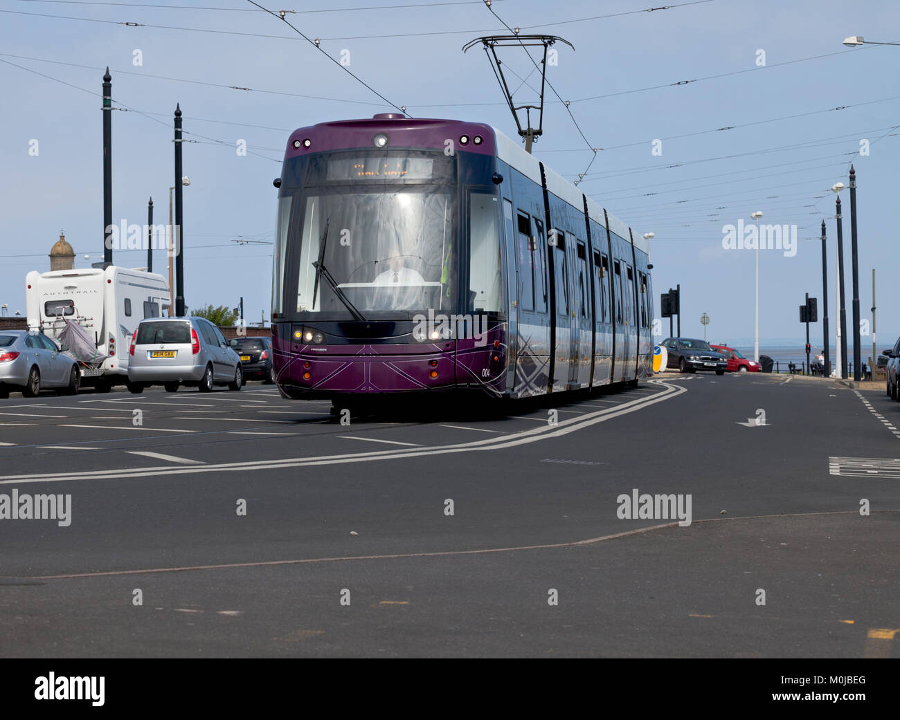 31/05/2014 Fleetwood Ferry. Blackpool & Fleetwood tramway Bombardier ...