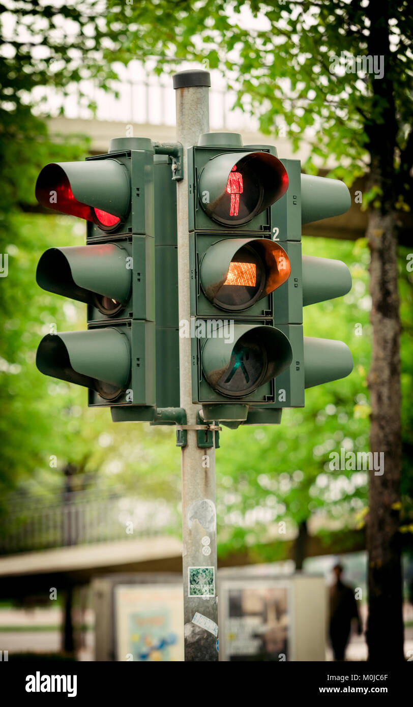 traffic light in the city street Stock Photo - Alamy