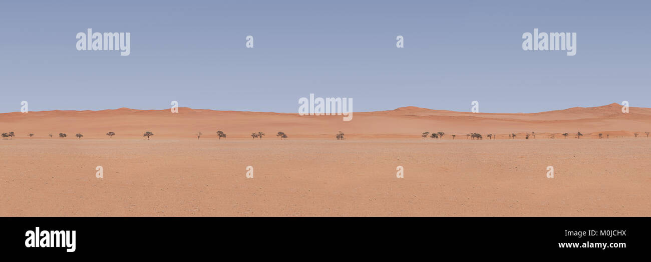 A wide open desert landscape in Namibia Stock Photo - Alamy