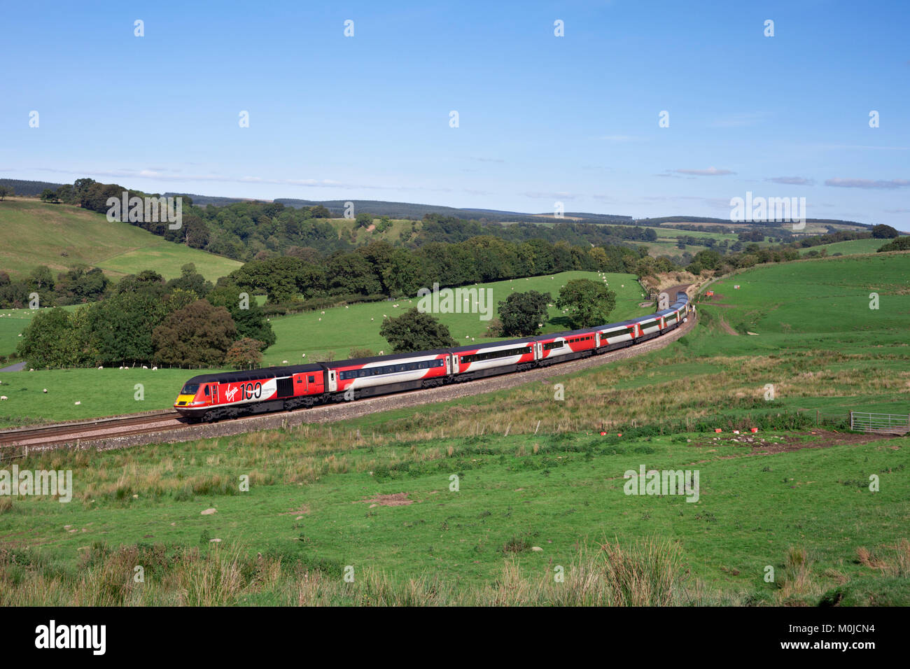 Virgin Trains East coast Intercity 125 passes Upper Denton (west of ...