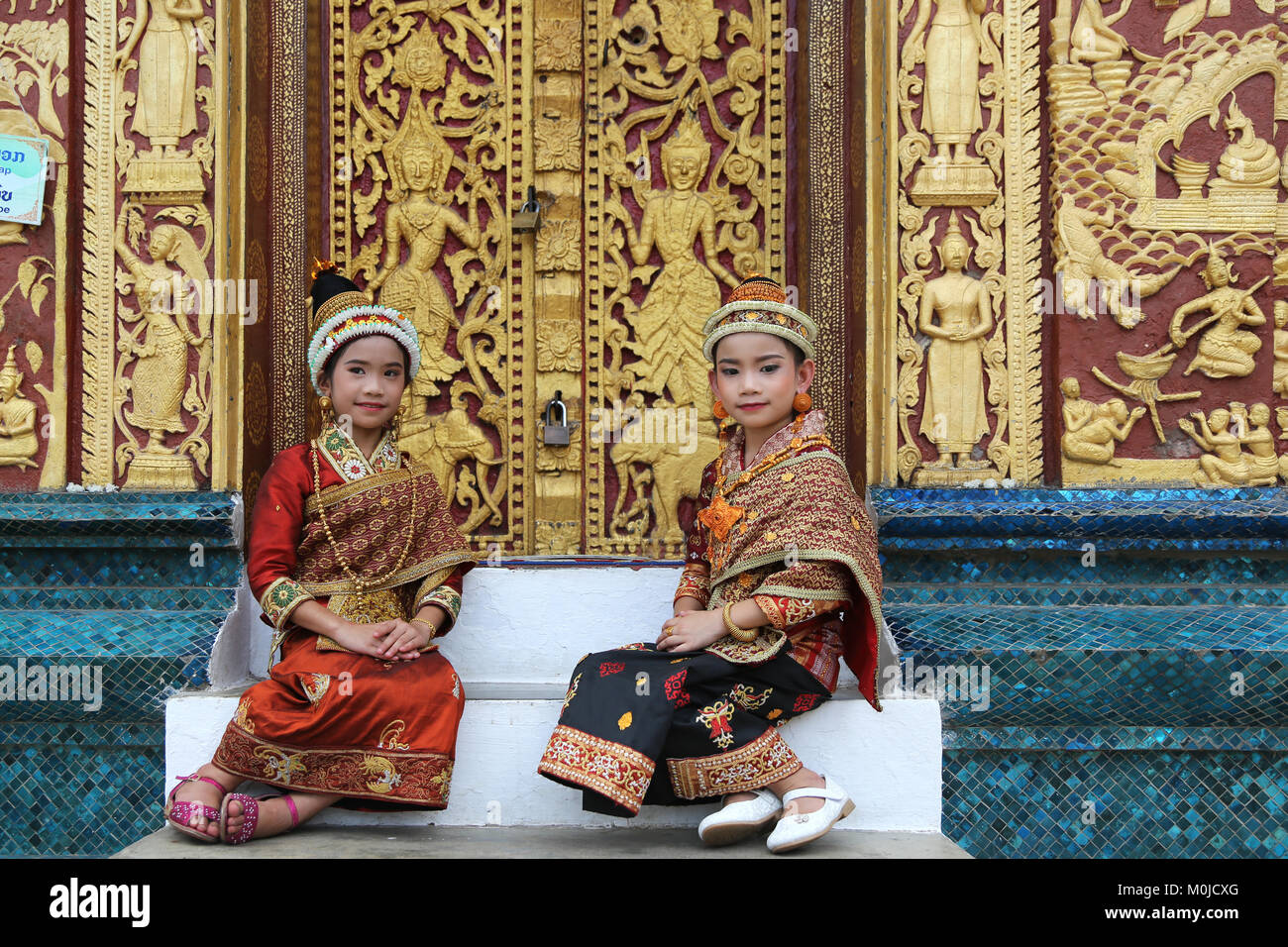 Lao new year festival hi-res stock photography and images - Alamy