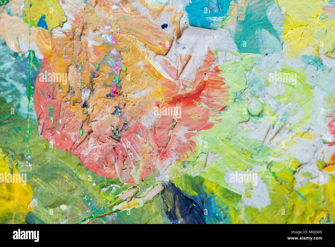 close up of colorful painting Stock Photo - Alamy