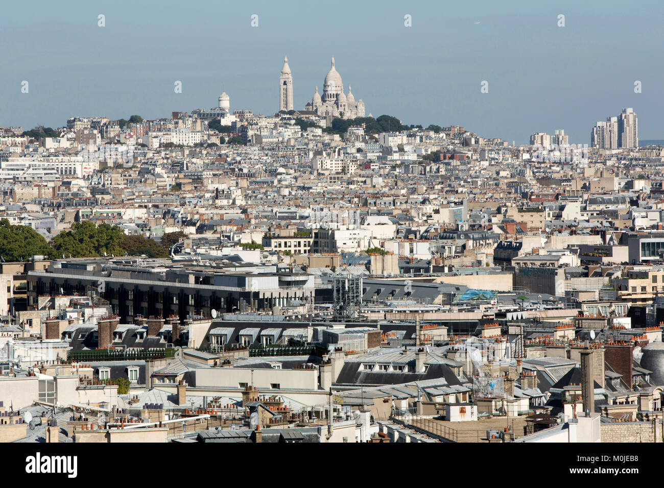 Paris (France): buildings in the northern districts of the capital city ...