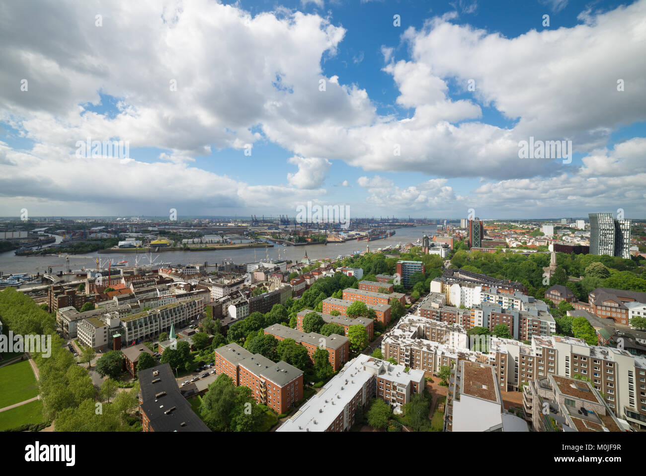 Hamburg port aerial hi-res stock photography and images - Alamy