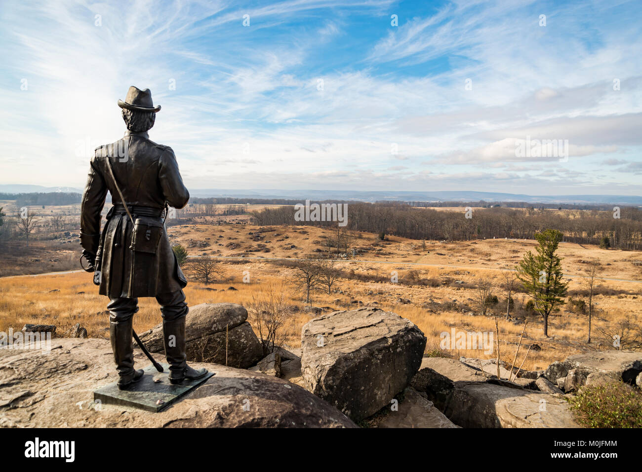 Little Round Top view Stock Photo - Alamy