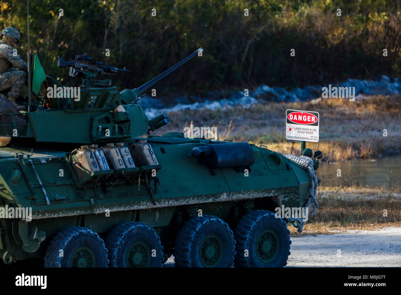 A Light Armored Vehicle with 2nd Light Armored Reconnaissance Battalion ...