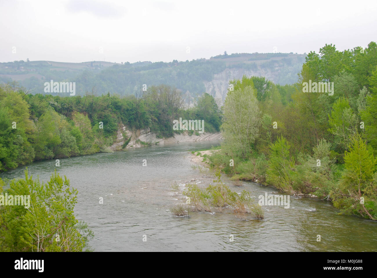 The Tanaro river, Farigliano - Piedmont, Italy Stock Photo - Alamy