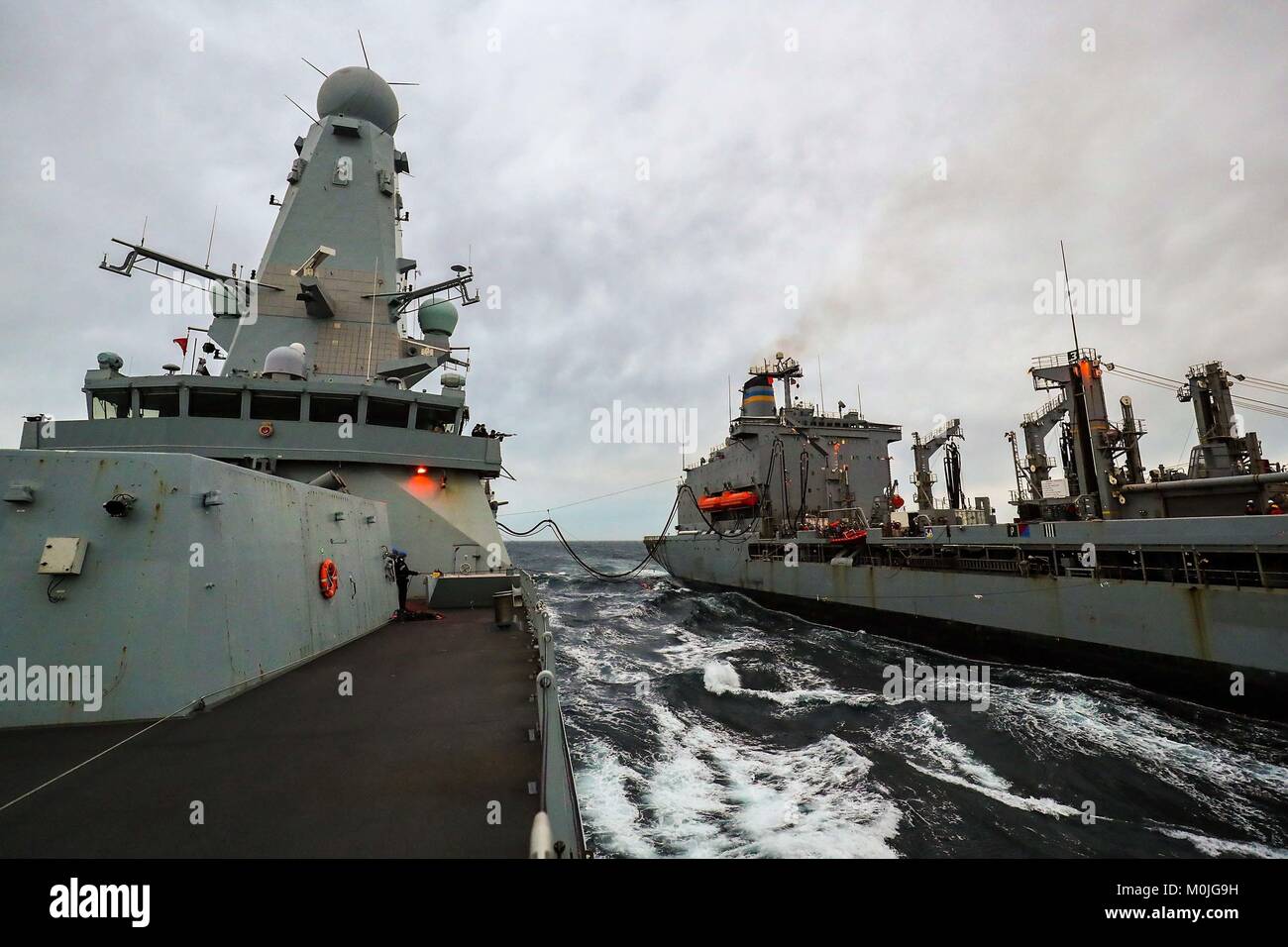 Standing NATO Maritime Group Two (SNMG2) flagship, Royal Navy Type 45 ...