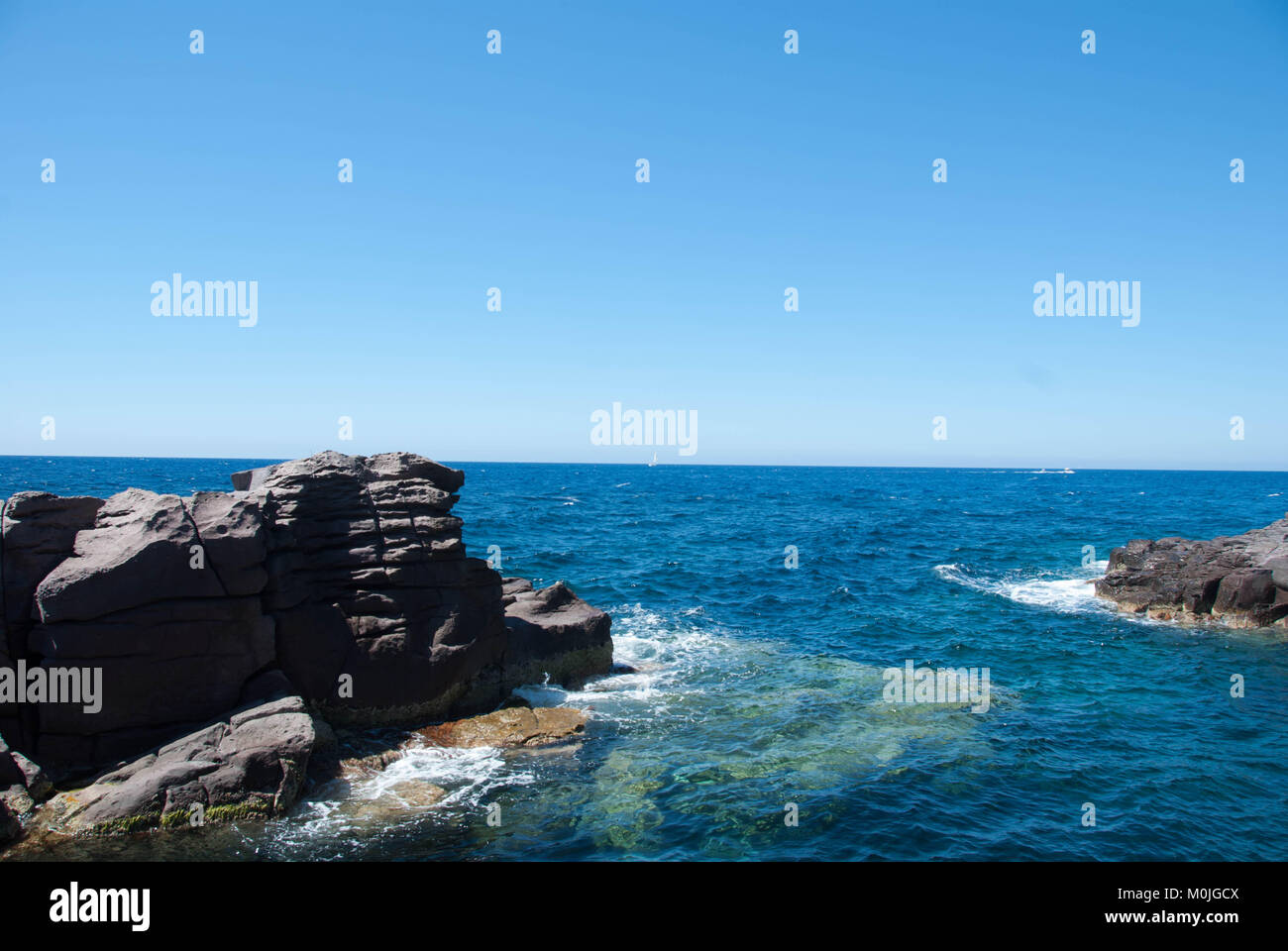 View of the sea from St. Peter's Island, Carloforte Sardinia - Italy ...
