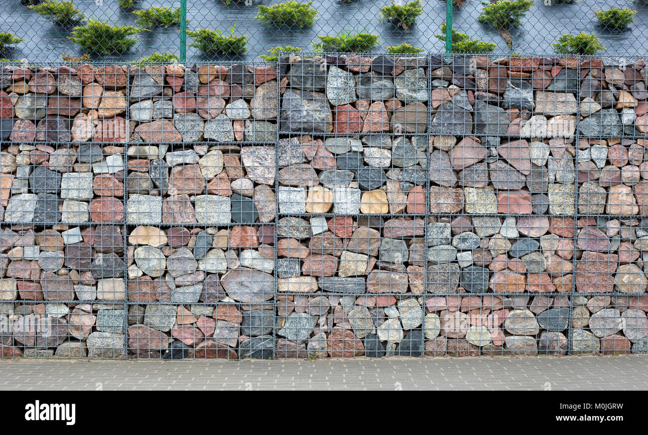 Gabion structure hi-res stock photography and images - Alamy