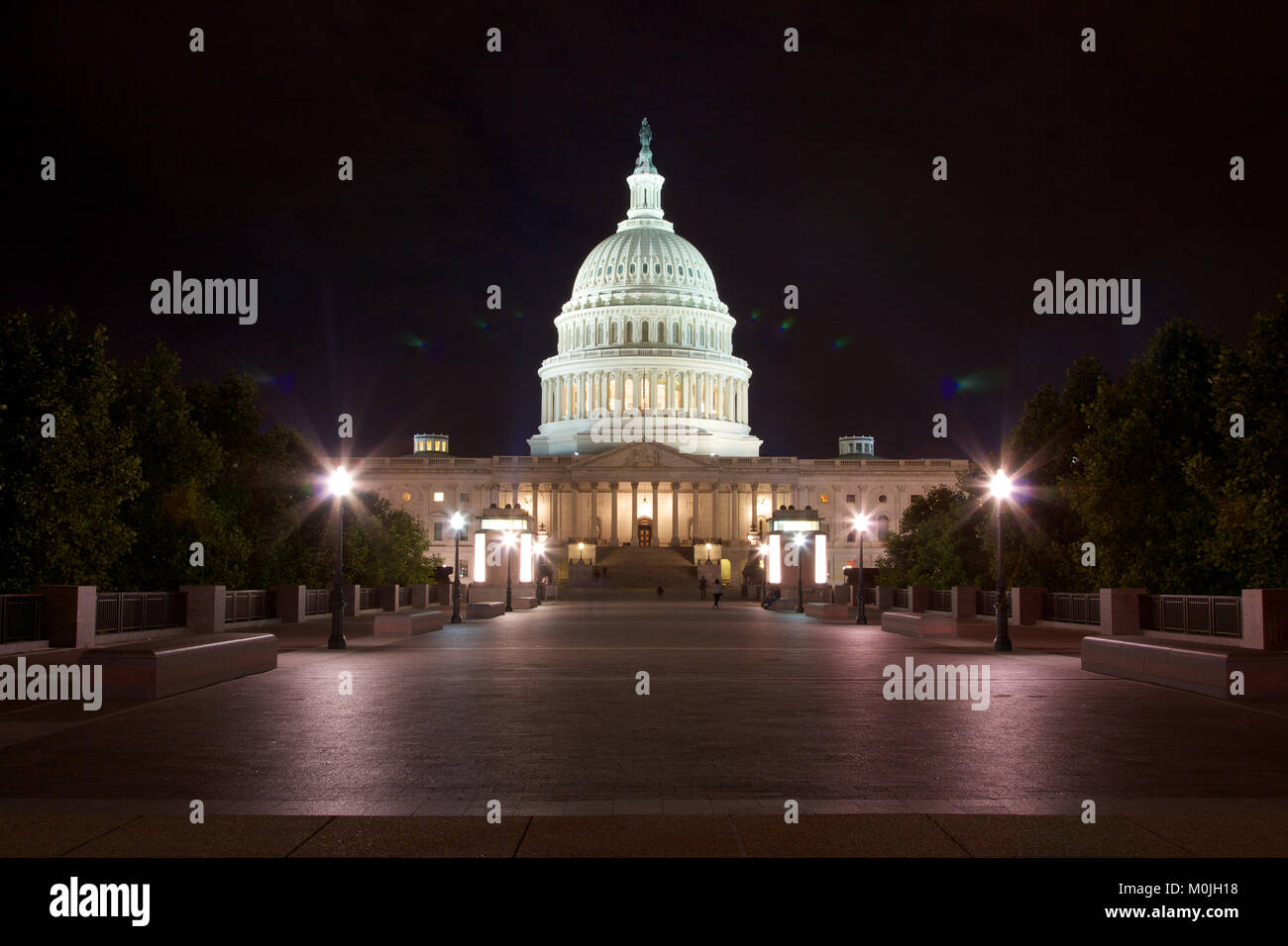 Washington DC at night Stock Photo - Alamy