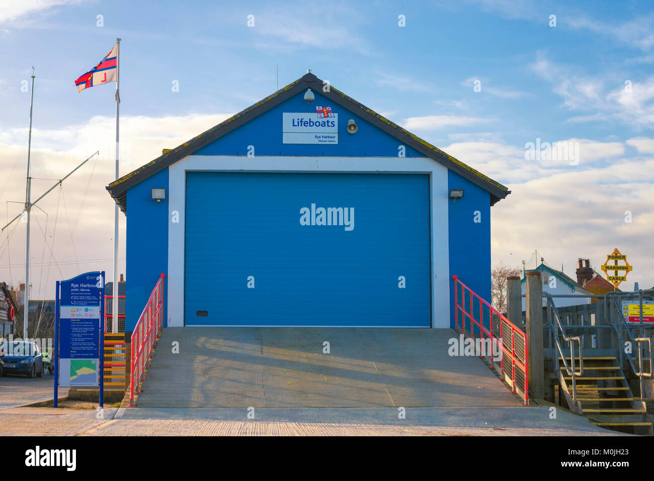 Rye harbour lifeboat slipway hi-res stock photography and images - Alamy