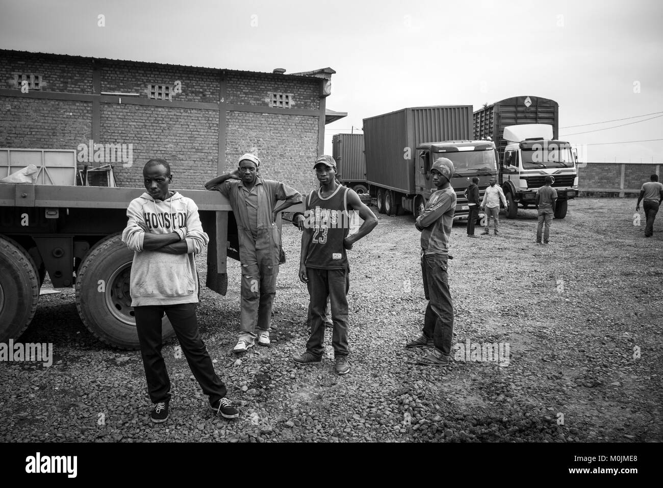 Rwanda, Cyangugu, truck driver Stock Photo - Alamy