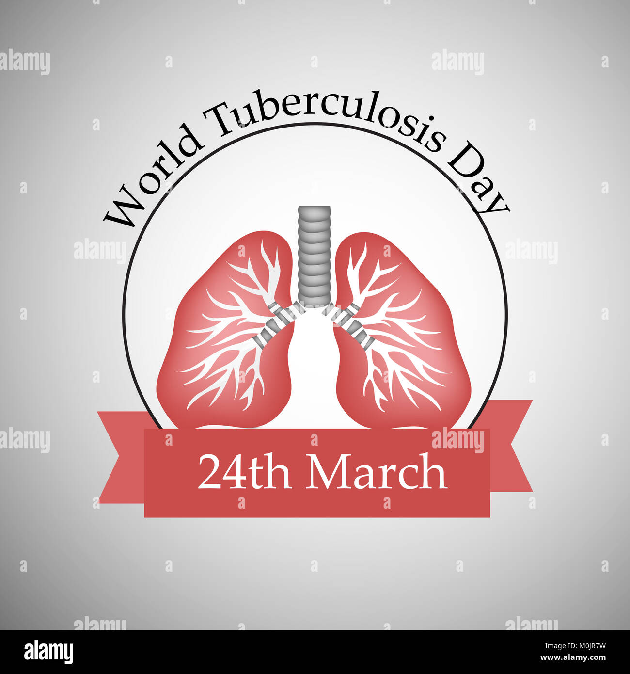 illustration of World Tuberculosis Day background Stock Photo - Alamy