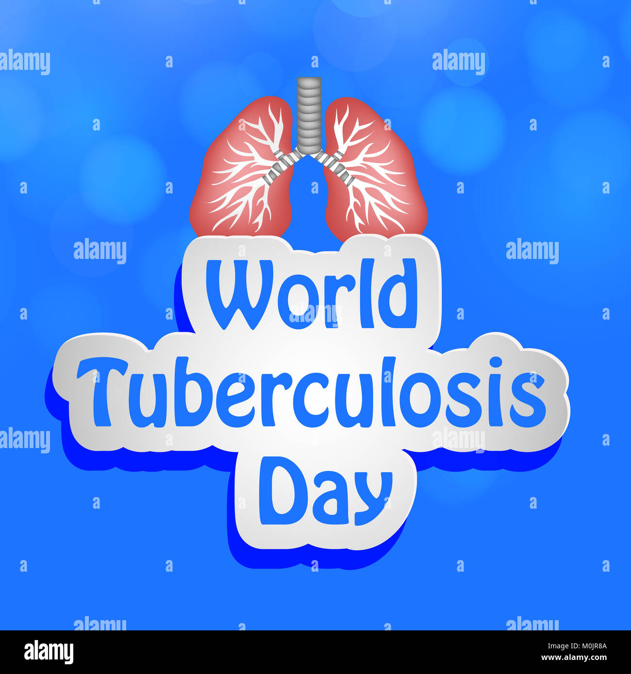 illustration of World Tuberculosis Day background Stock Photo - Alamy