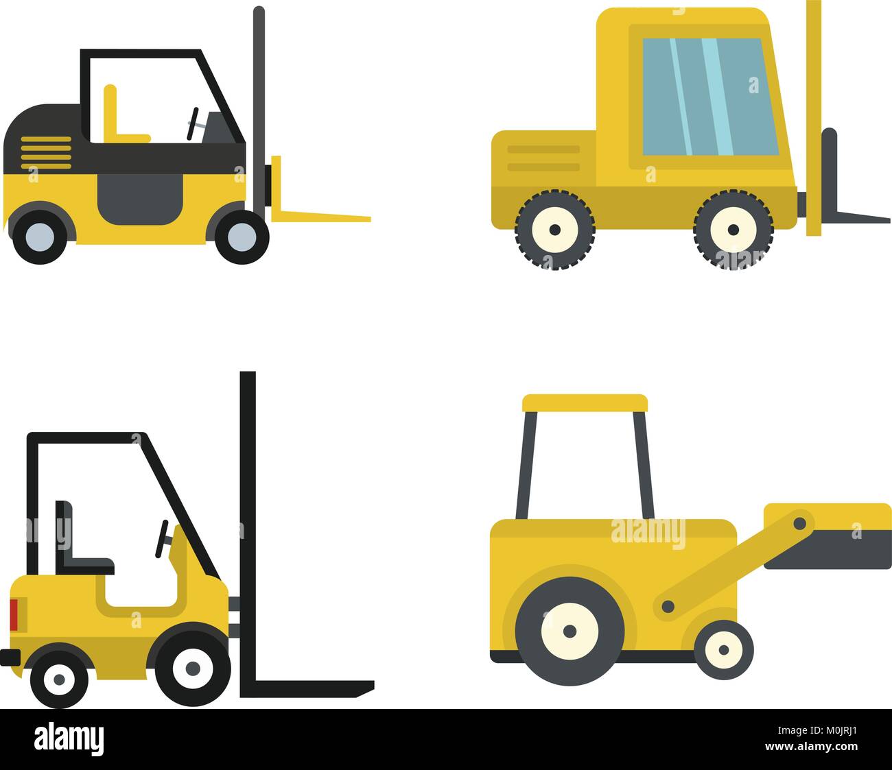 Loader icon set, flat style Stock Vector Image & Art - Alamy
