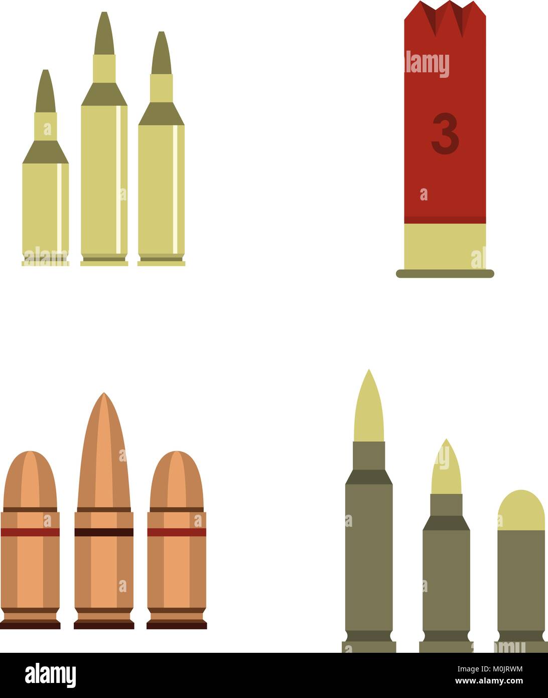 Cartridges icon set, flat style Stock Vector Image & Art - Alamy