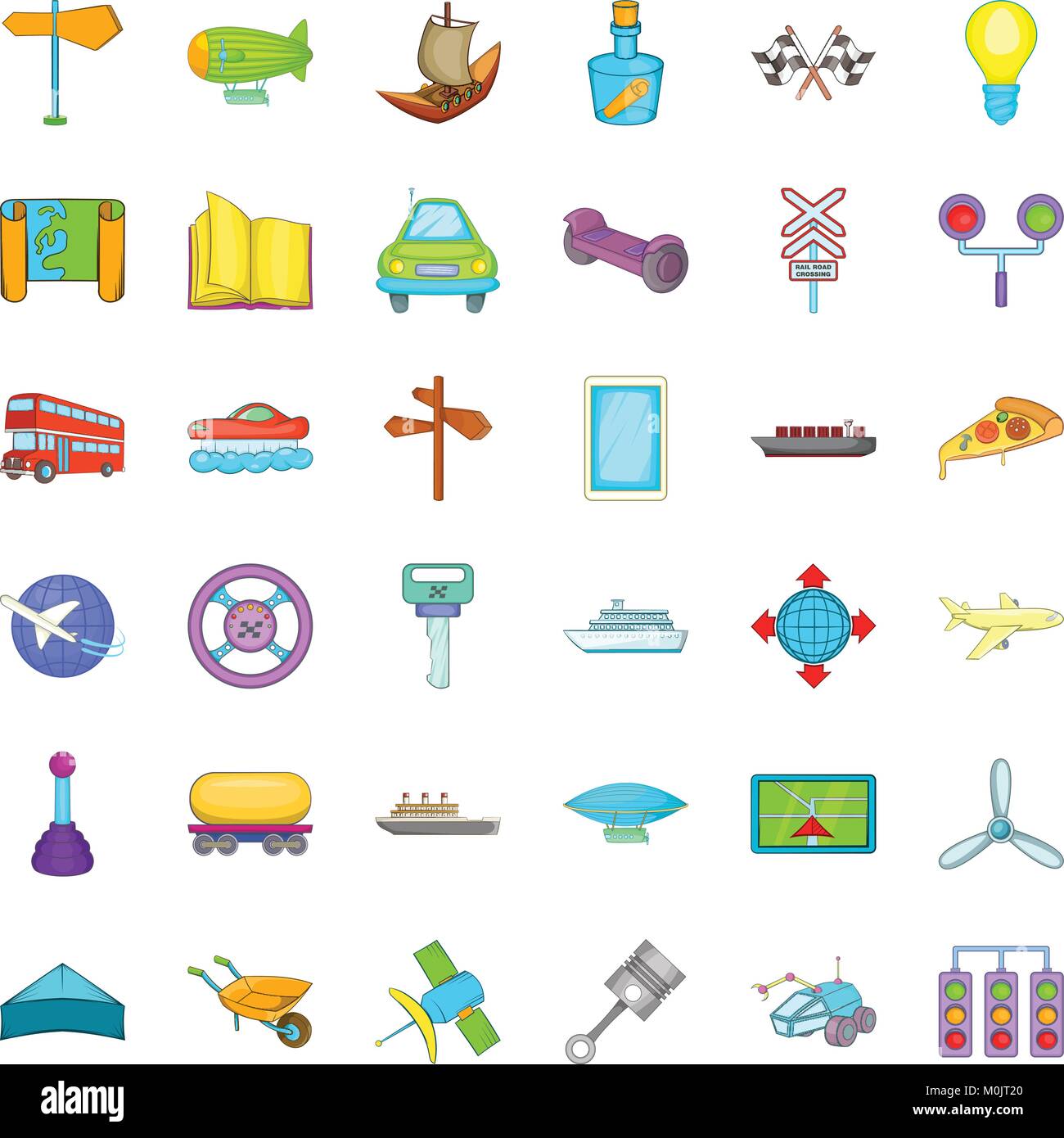 Receive icons set, cartoon style Stock Vector Image & Art - Alamy