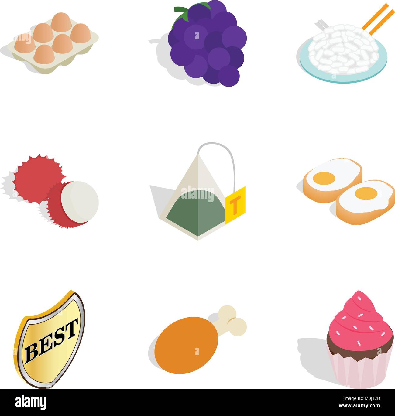 Revelry icons set, isometric style Stock Vector Image & Art - Alamy