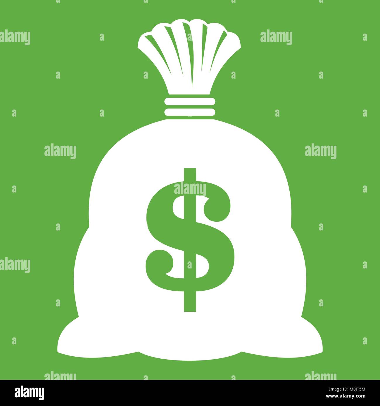 Money bag with US dollar sign icon green Stock Vector Image & Art - Alamy