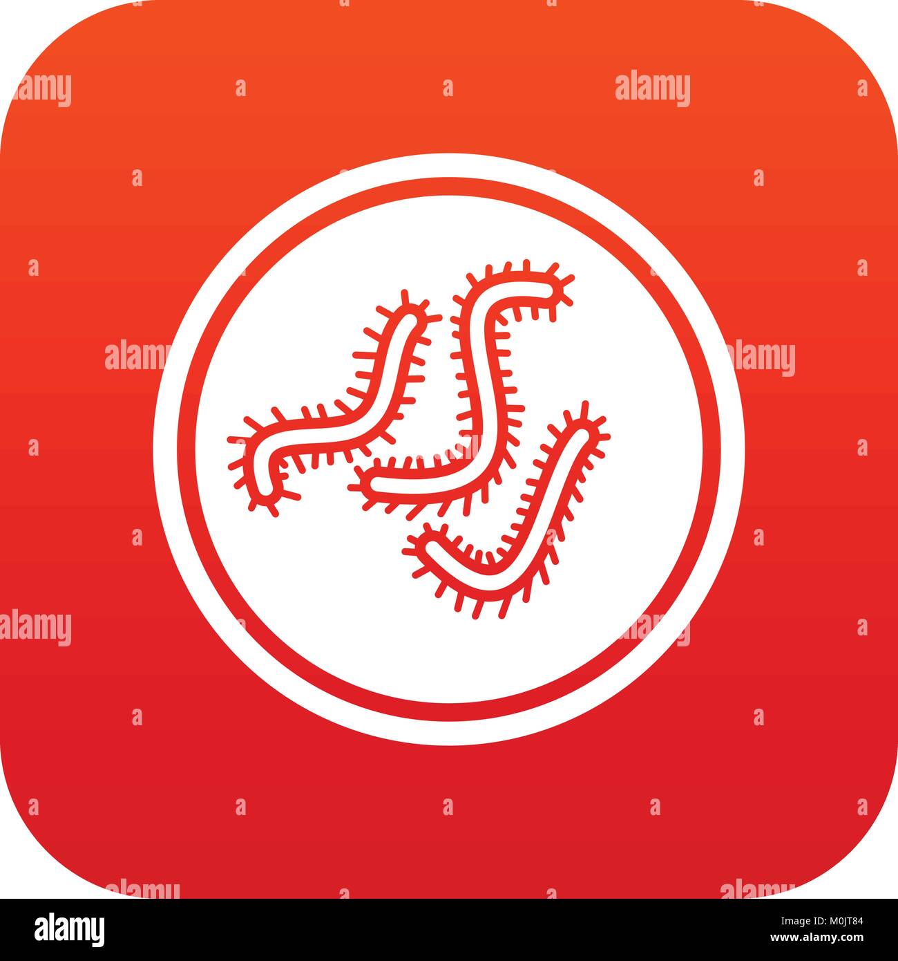 Lot of bacteria icon digital red Stock Vector Image & Art - Alamy