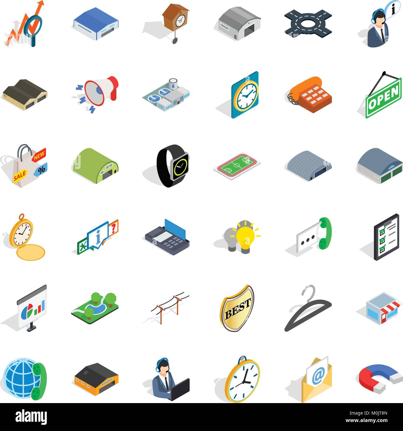 Procurement activity icons set, isometric style Stock Vector Image ...