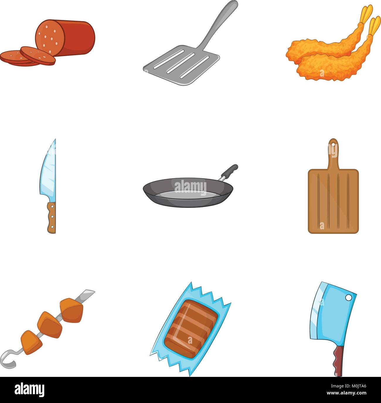 Gluttony icons set, cartoon style Stock Vector Image & Art - Alamy