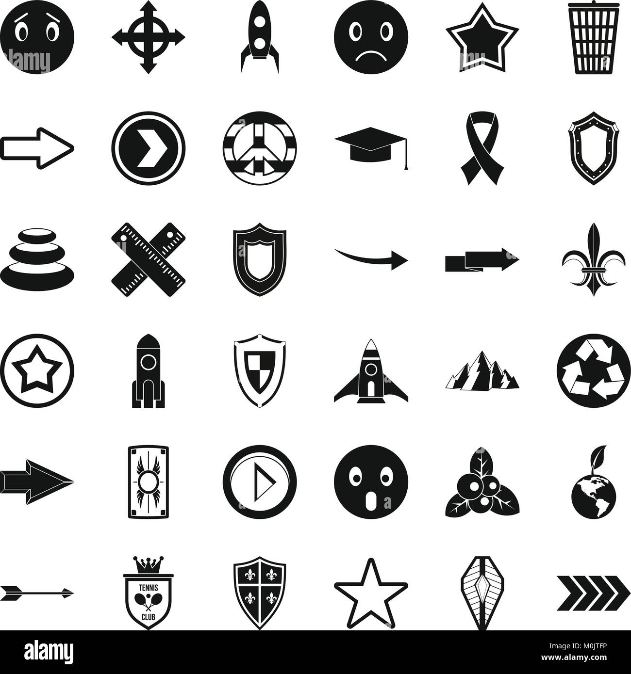 Brand icons set, simple style Stock Vector Image & Art - Alamy