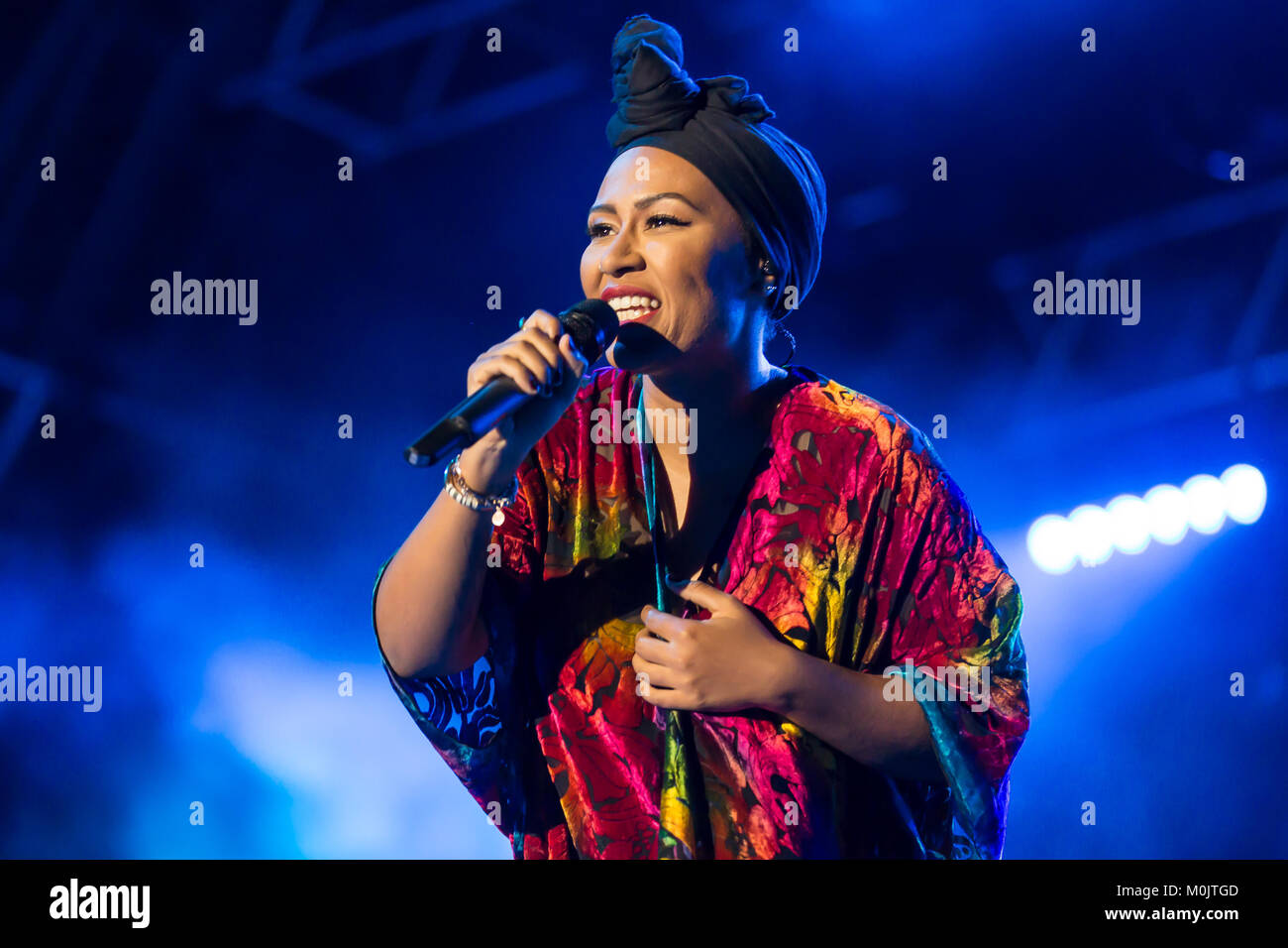 The Scottish soul and R&B singer Emeli Sandé live at the 25th Heitere ...