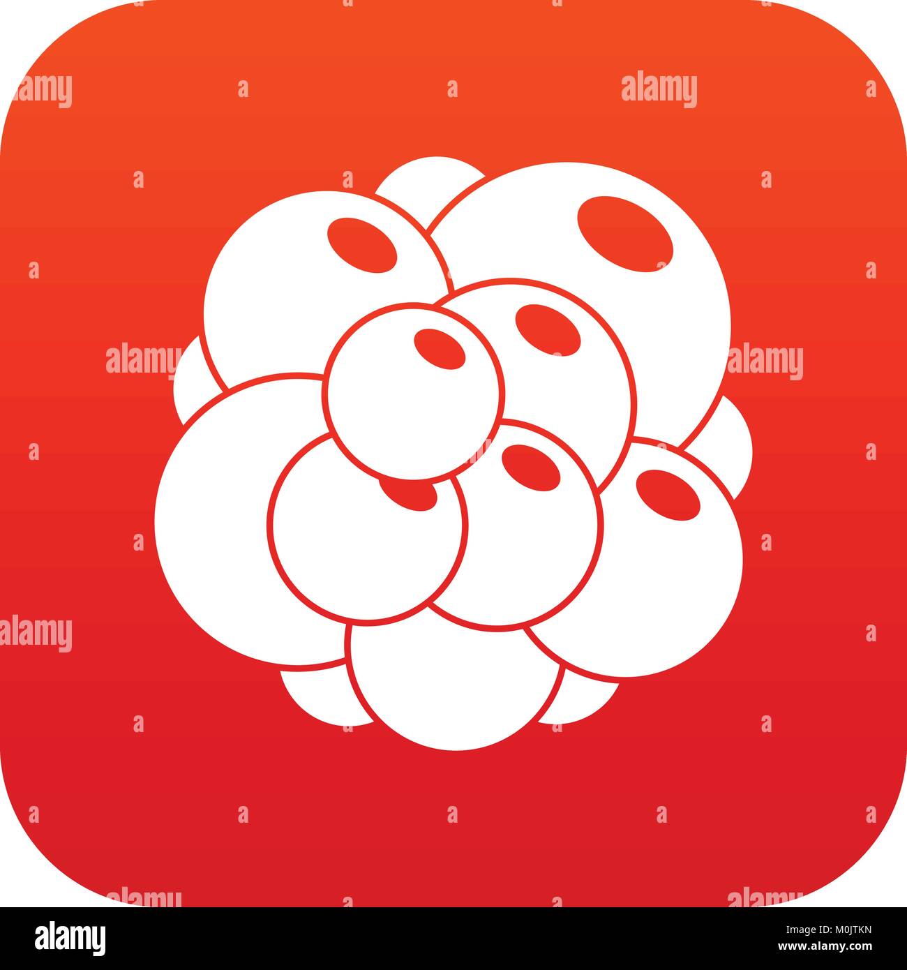 Ovary icon digital red Stock Vector Image & Art - Alamy