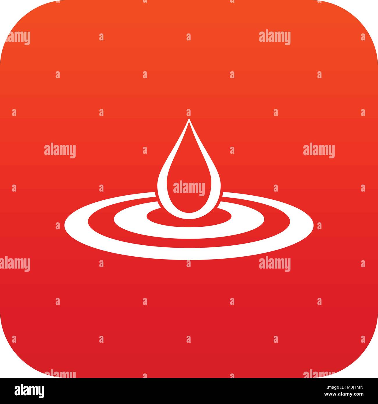 Water drop and spill icon digital red Stock Vector Image & Art - Alamy