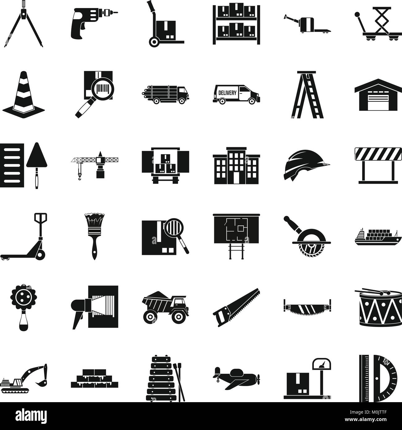 Camion icons set, simple style Stock Vector Image & Art - Alamy