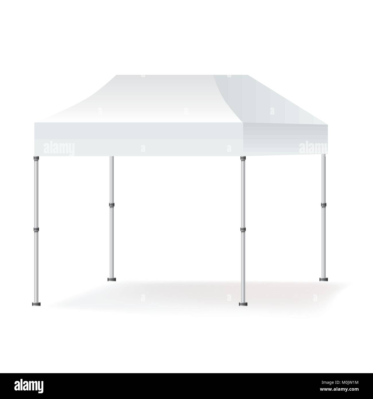 Vector Blank outdoor marquee tent booth mock up isolated on white ...