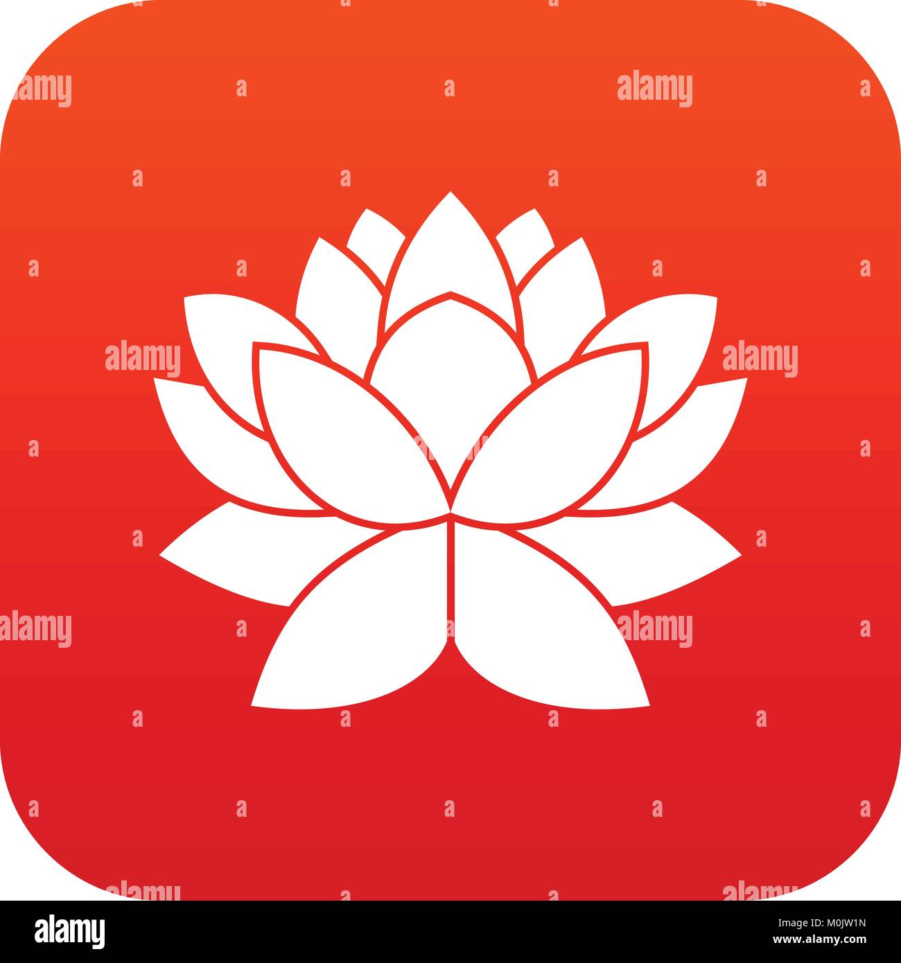 Lotus flower icon digital red Stock Vector Image & Art - Alamy