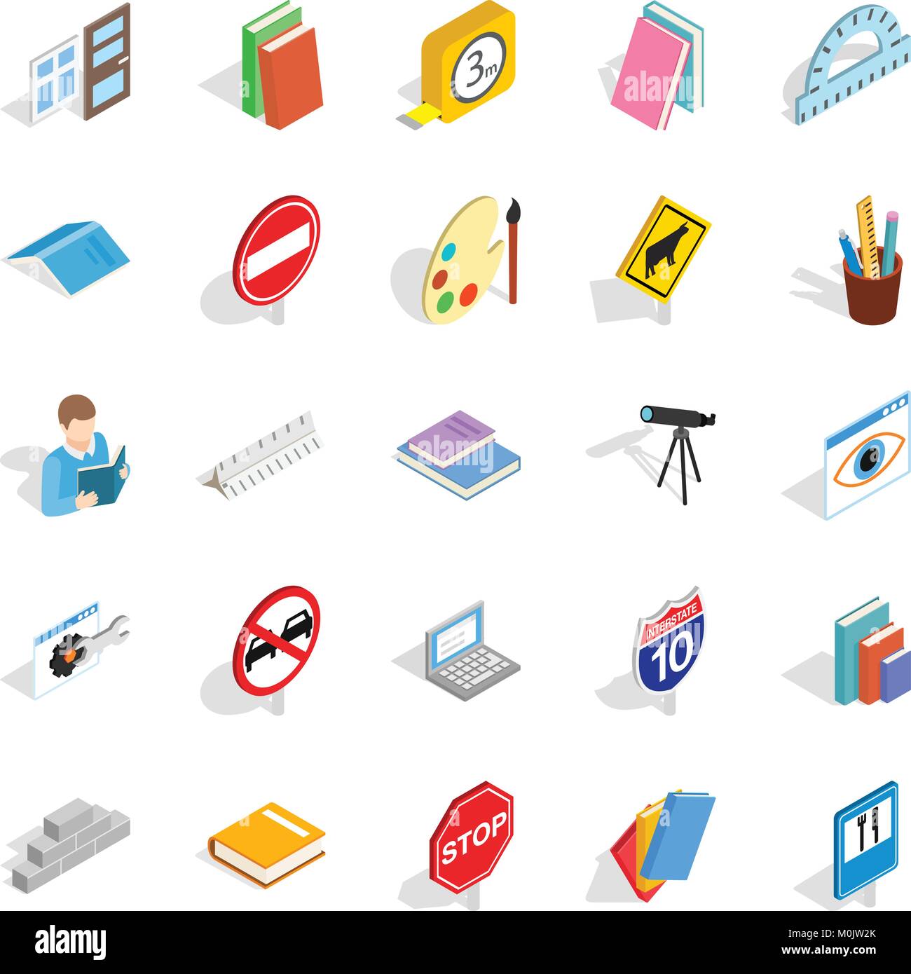 Debriefing icons set, isometric style Stock Vector Image & Art - Alamy