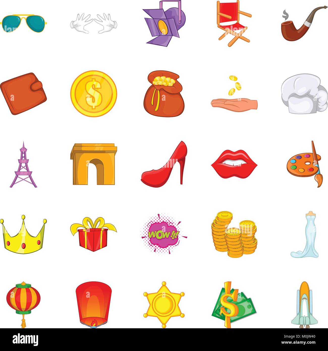 Superiority icons set, cartoon style Stock Vector Image & Art - Alamy