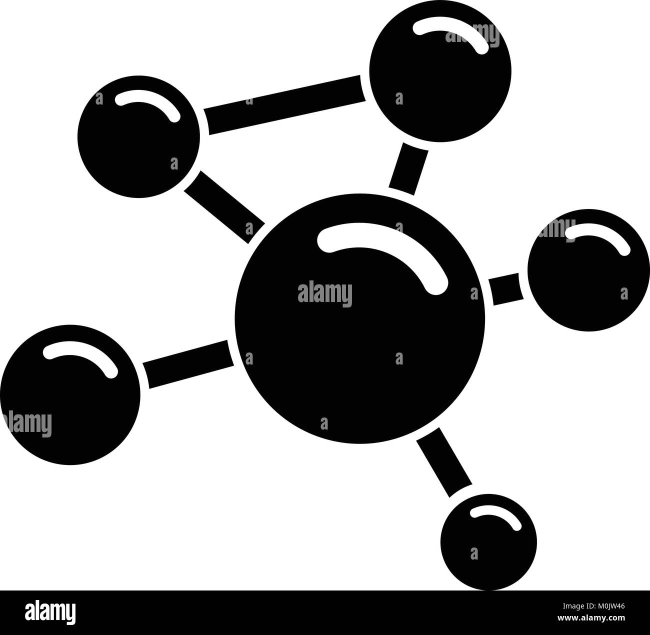 Molecule molecular icon, simple black style Stock Vector Image & Art ...