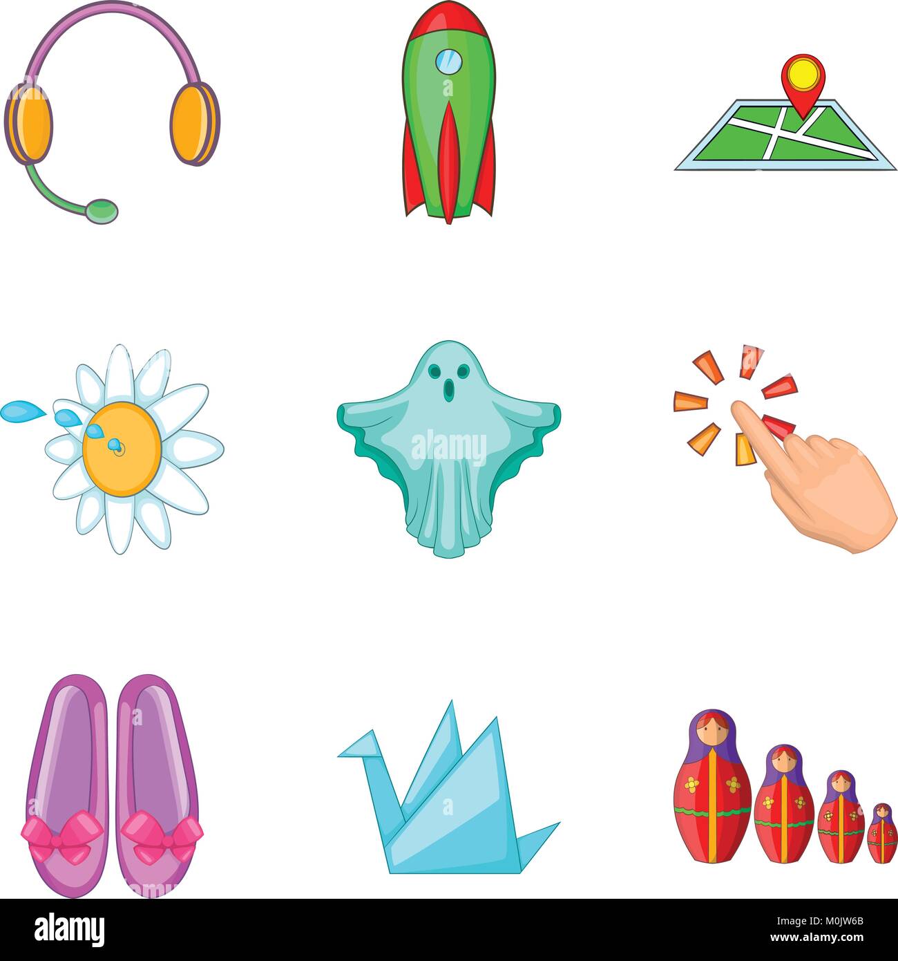 Gaming icons set, cartoon style Stock Vector Image & Art - Alamy
