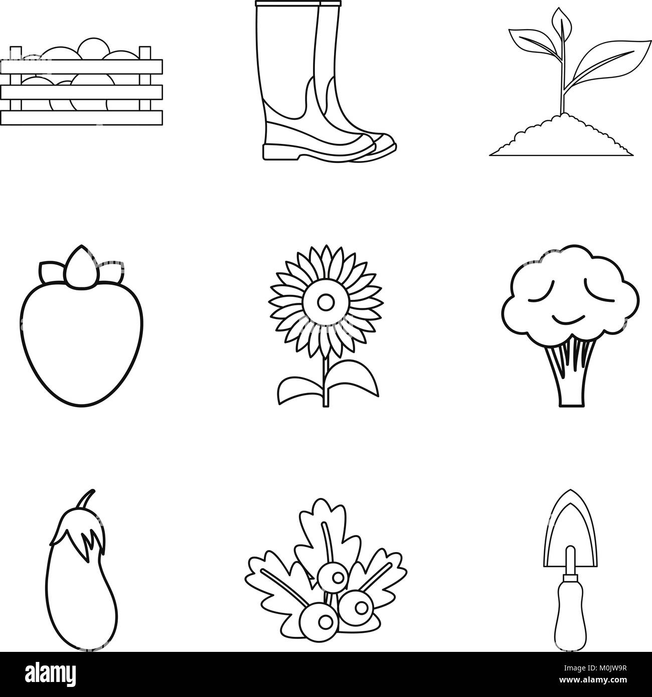 Gardening vegetable container in Black and White Stock Photos & Images ...
