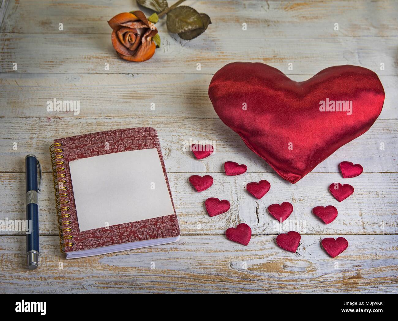 Step by step how to make heart from red satin textile. Valentine's day ...