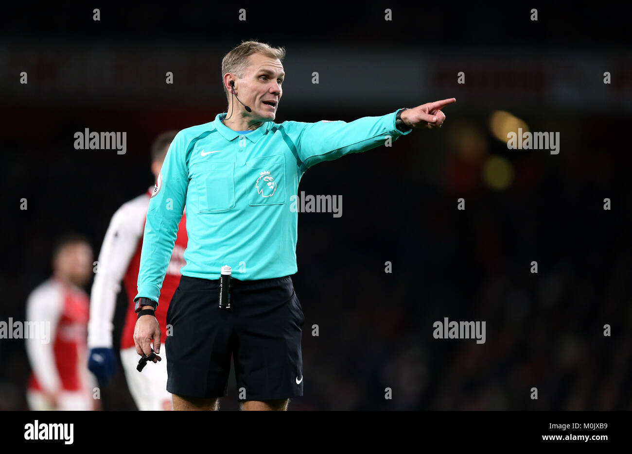 Match referee Graham Scott during the Premier League match at the ...