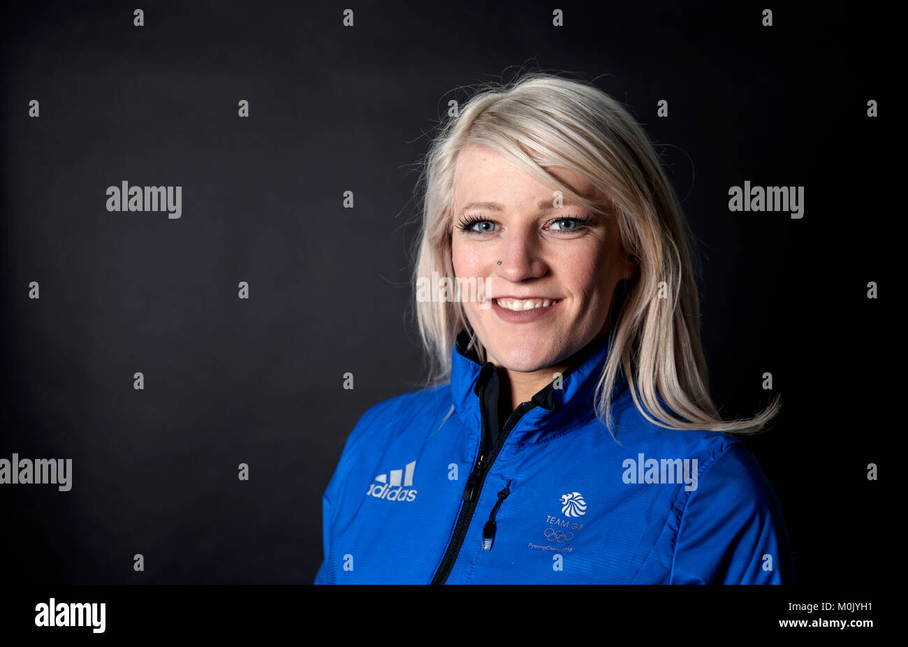 Short track speed skater Elise Christie during a kitting out session at ...