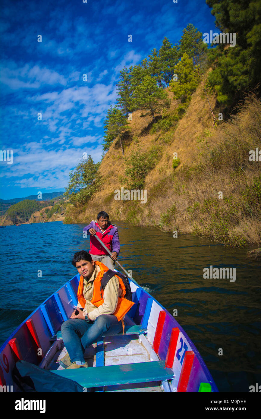 Man on Boat - Luxury and solitude Stock Photo - Alamy