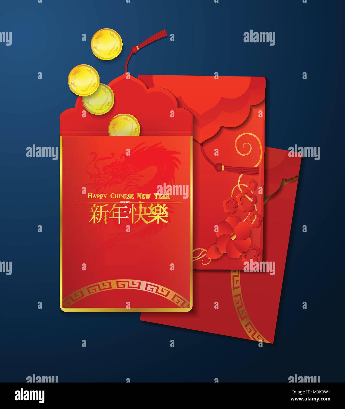 Chinese Red Envelope Stock Vector Image & Art - Alamy